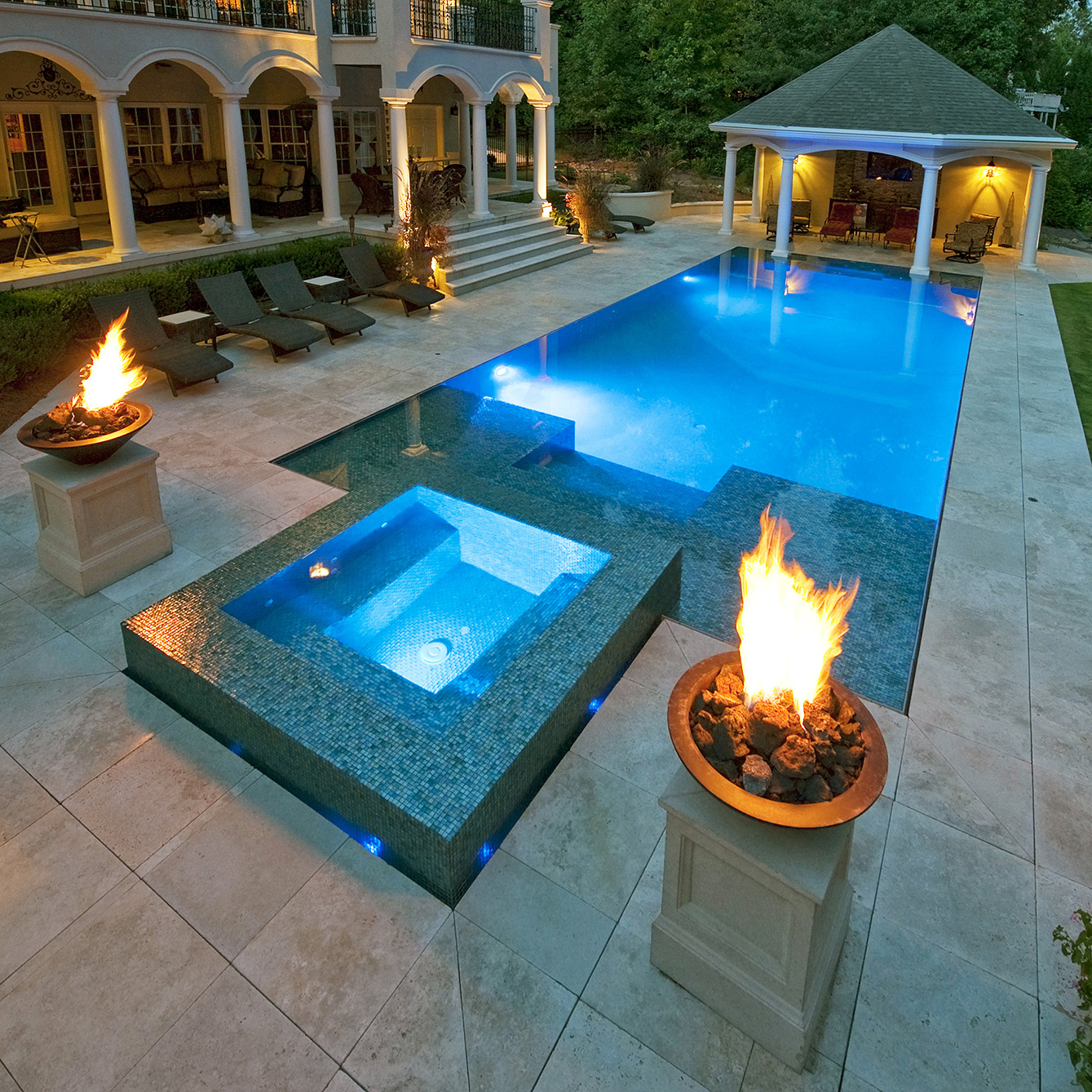 Noce Travertine Outdoor Pavers and Floor Tiles | Natural Stone Pavers