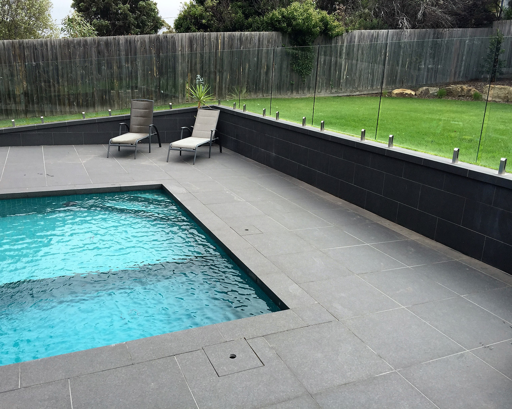 Stoneware Panther Black Pavers | Large Porcelain Pavers Adelaide