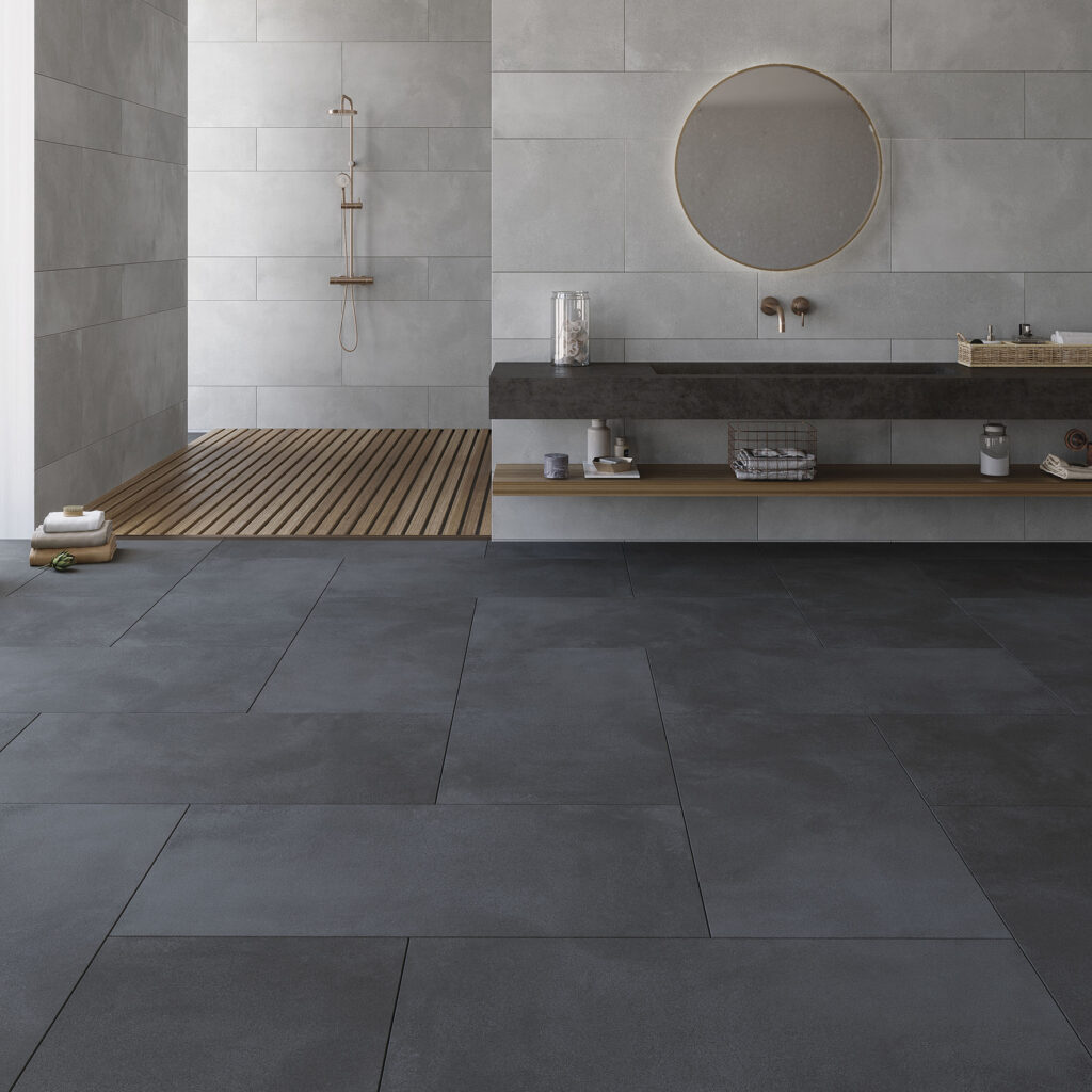 Stoneware Terrazzo Basalt Black Pavers | Porcelain Pavers Adelaide